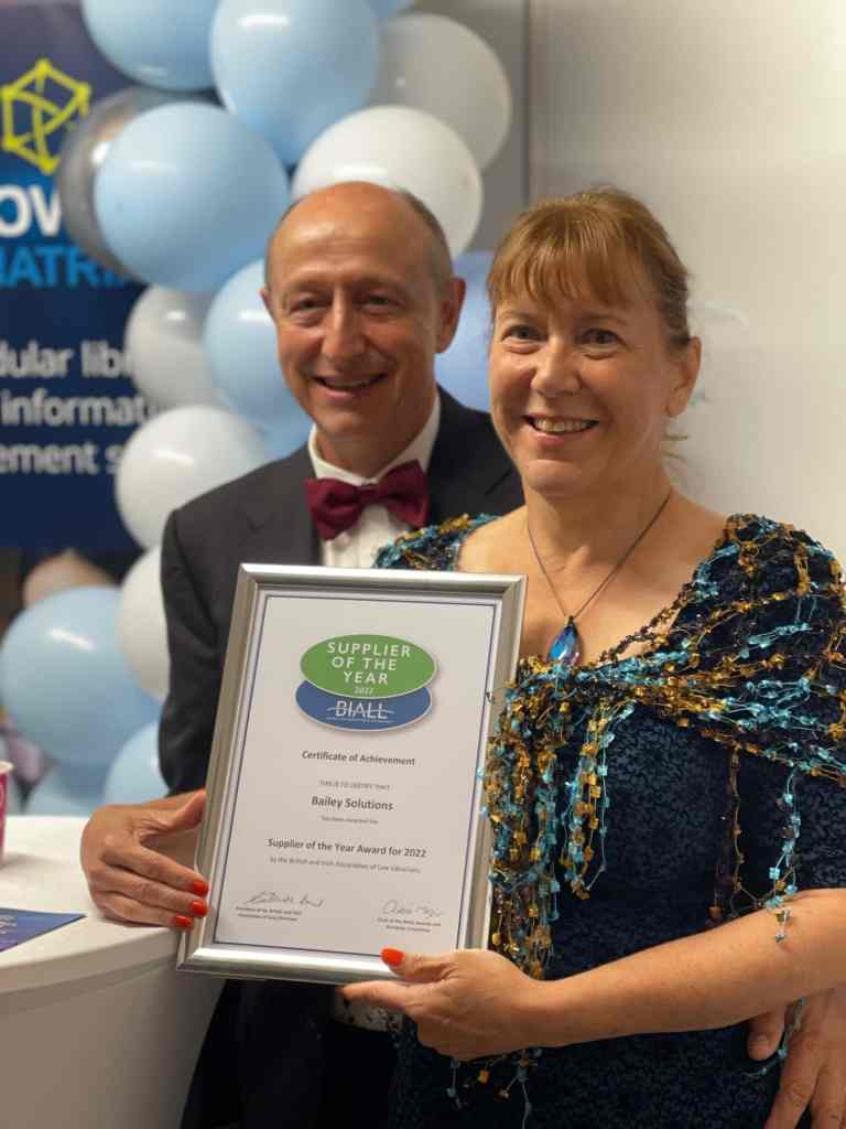 BIALL Supplier of the Year Award – Library software designed by a librarian